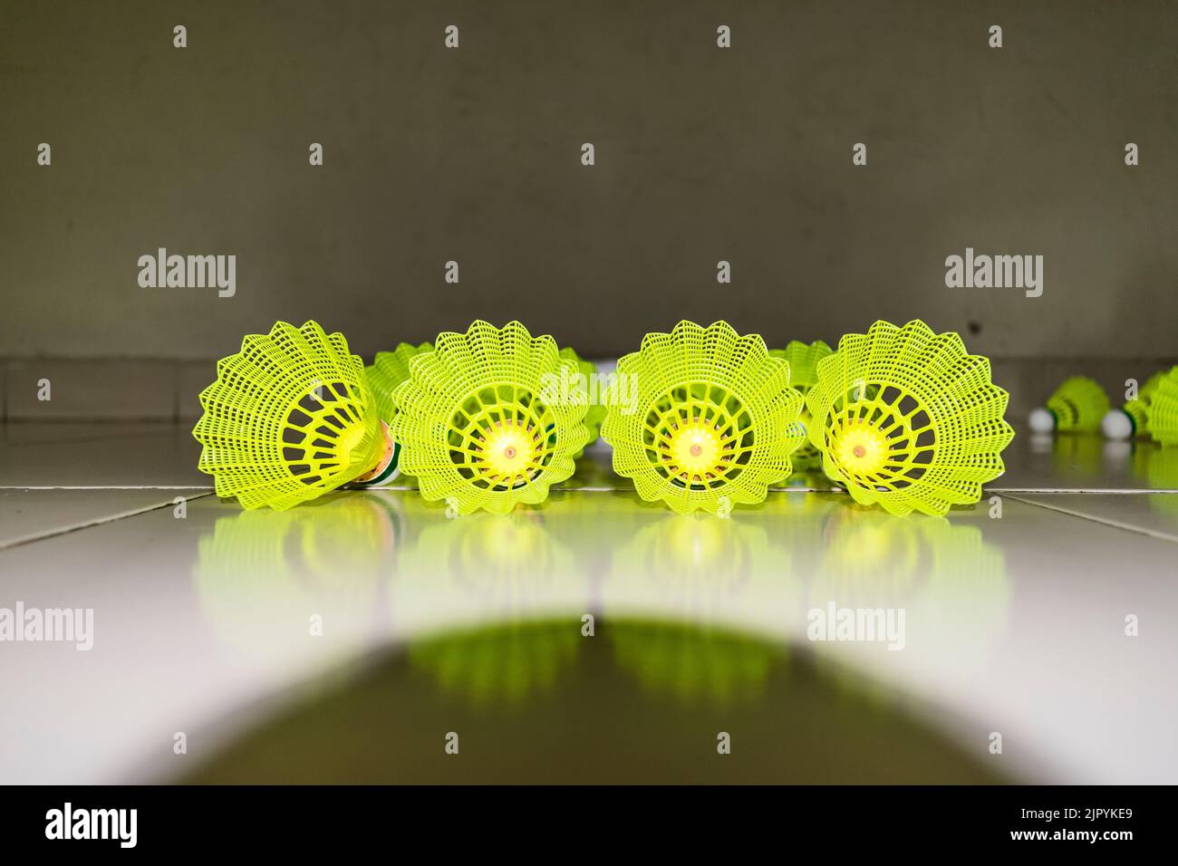 Plastic Badminton Ball,Yellow Ball,On Black Background,Texture Stock ...