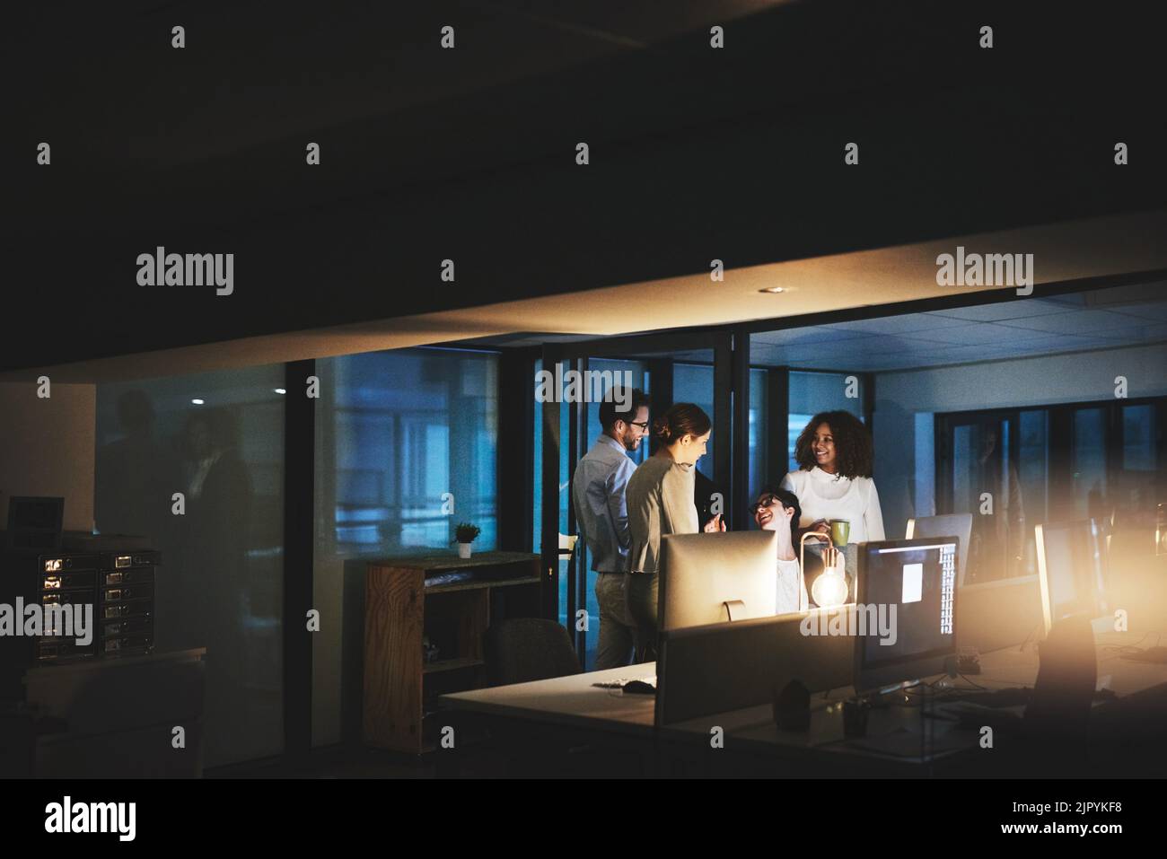 Working well under pressure is a good trait to have. colleagues ...