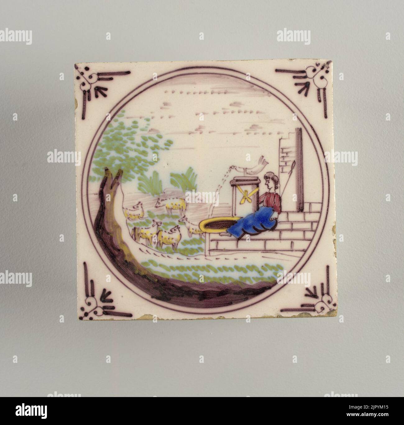 Tile (England), 18th century Stock Photo - Alamy