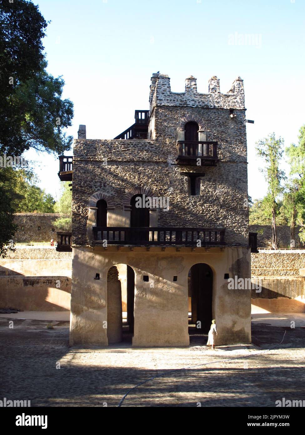 Ruins of palace in Gondor city, Ethiopia Stock Photo - Alamy