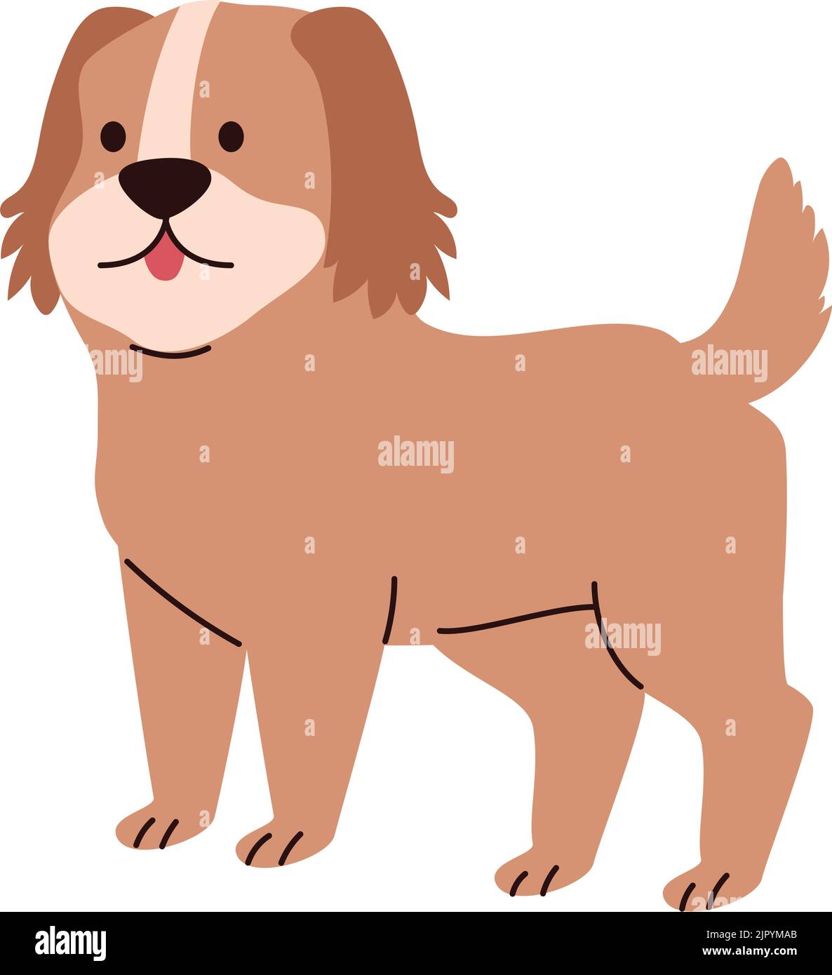 cute orange dog pet Stock Vector Image & Art - Alamy