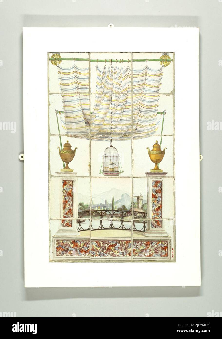 Tile Panel (Italy), late 18th century Stock Photo - Alamy