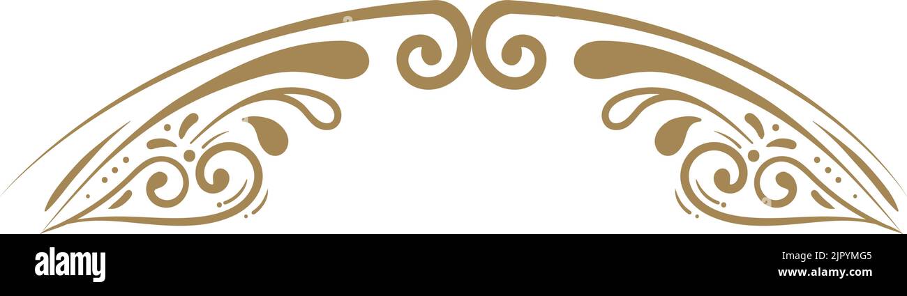 classic golden divider vintage style Stock Vector Image & Art - Alamy