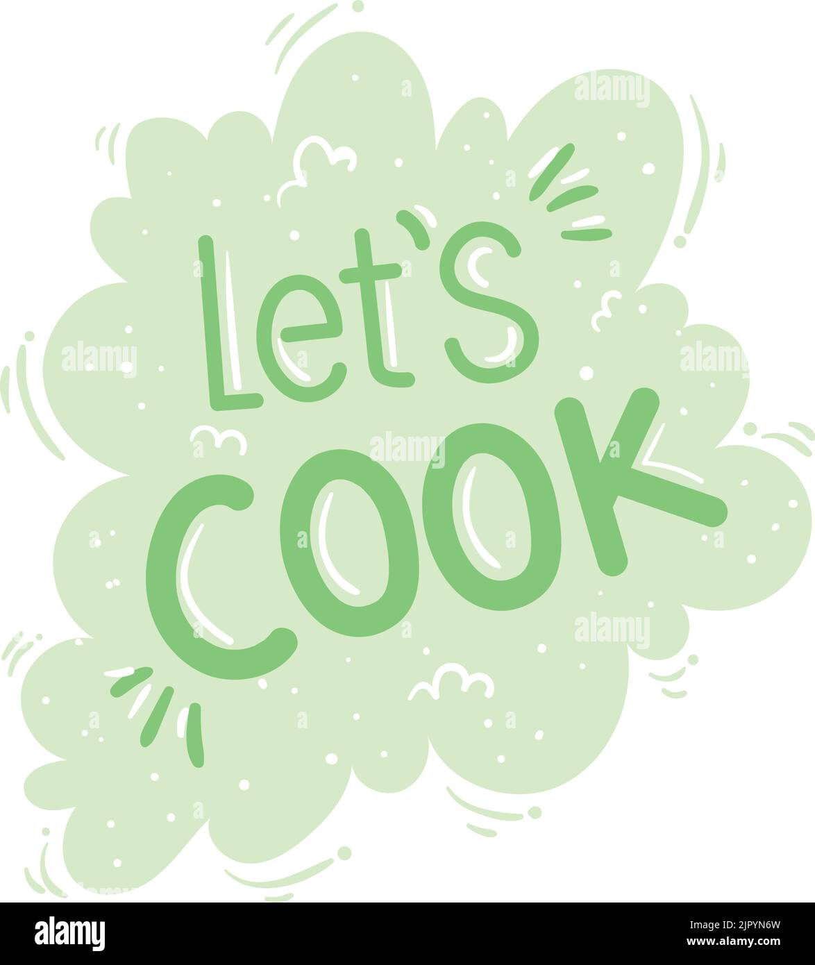 lets cook lettering Stock Vector Image & Art - Alamy