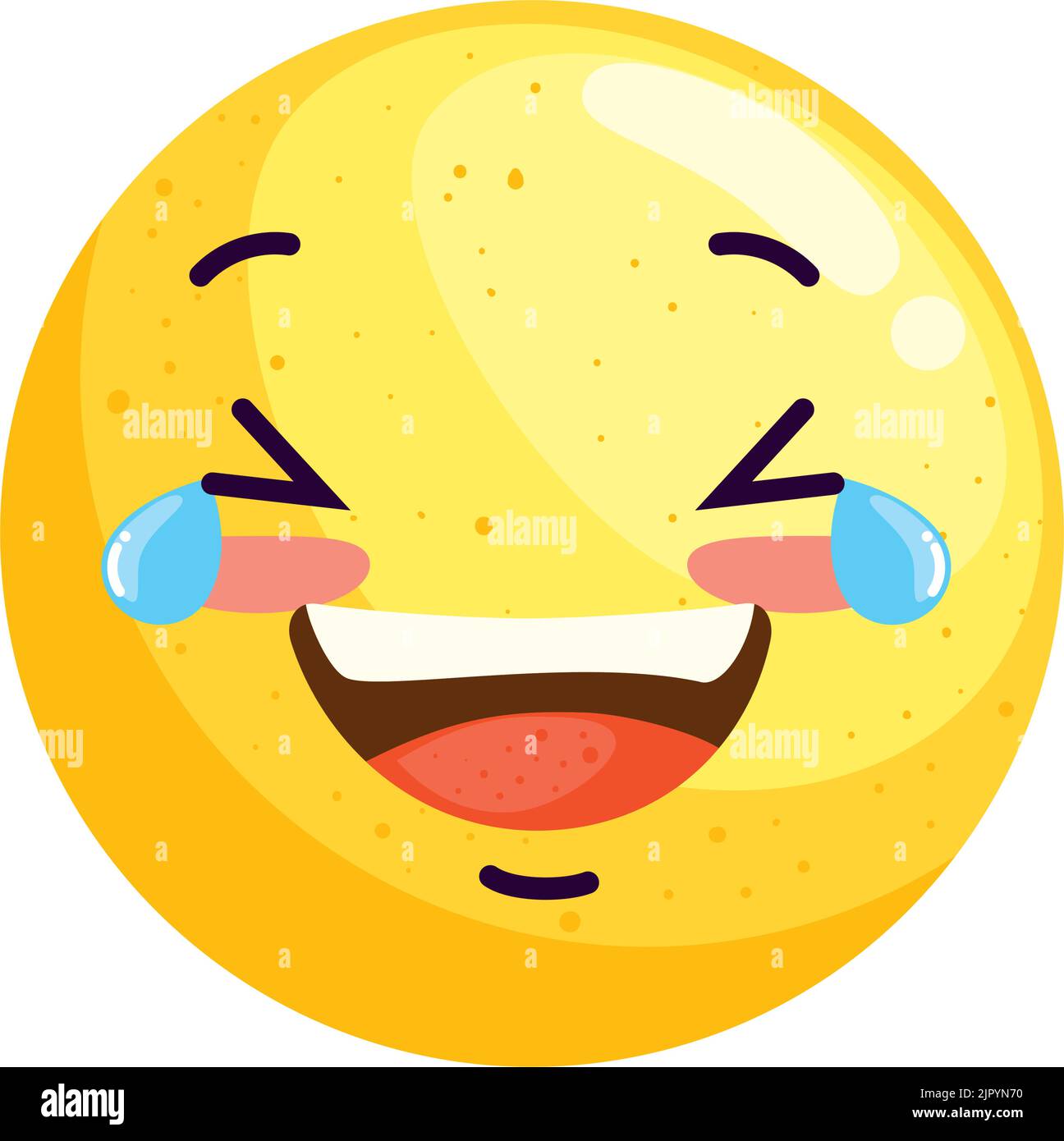 emoji smiling with tears Stock Vector Image & Art - Alamy