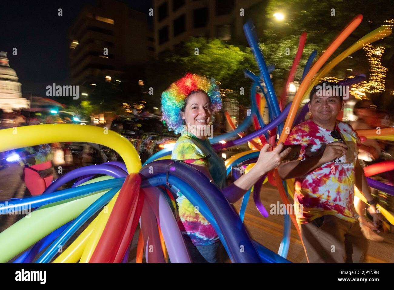 Austin Independent School District supporters and employees show their ...