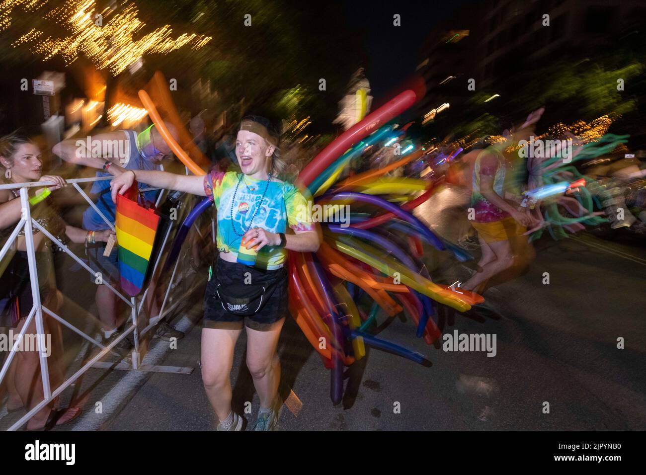 Austin Independent School District supporters and employees show their ...