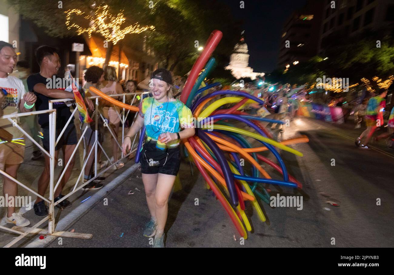 Austin Independent School District supporters and employees show their ...