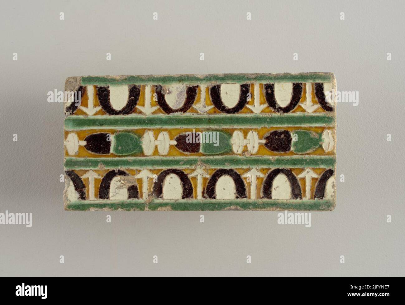Tile-tile Fragment, 17th century Stock Photo - Alamy