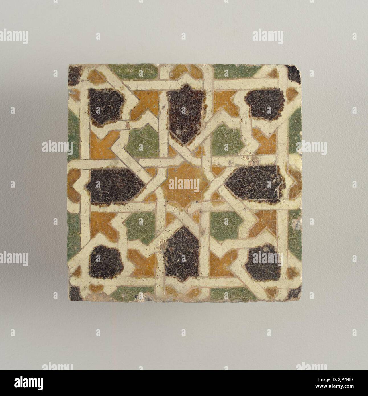 Tile-tile Fragment, 17th century Stock Photo - Alamy