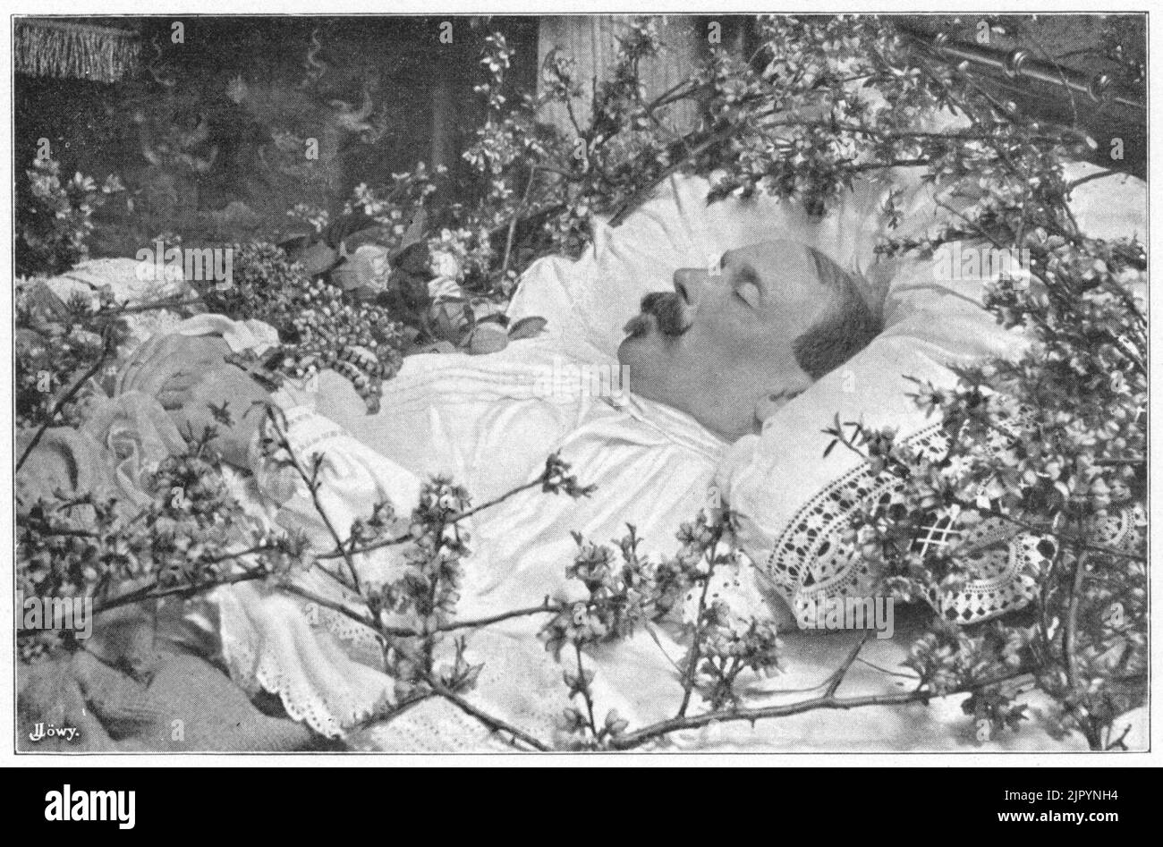 Tilgner, Victor 1844-1896 Totenbett - J. Löwy Stock Photo - Alamy