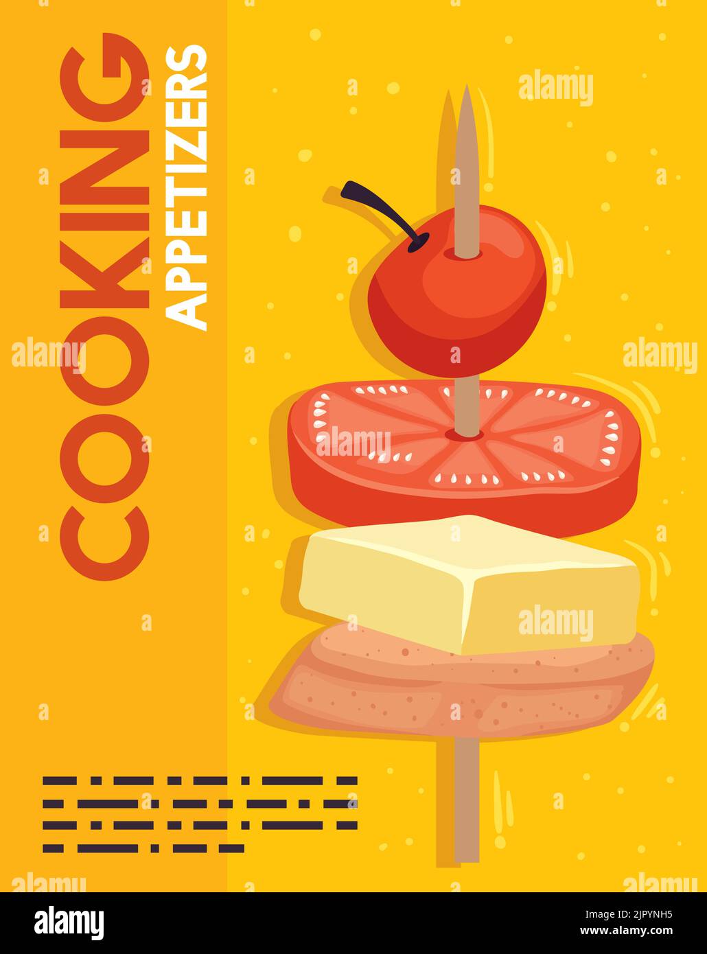 cooking appetizers lettering poster Stock Vector Image & Art - Alamy