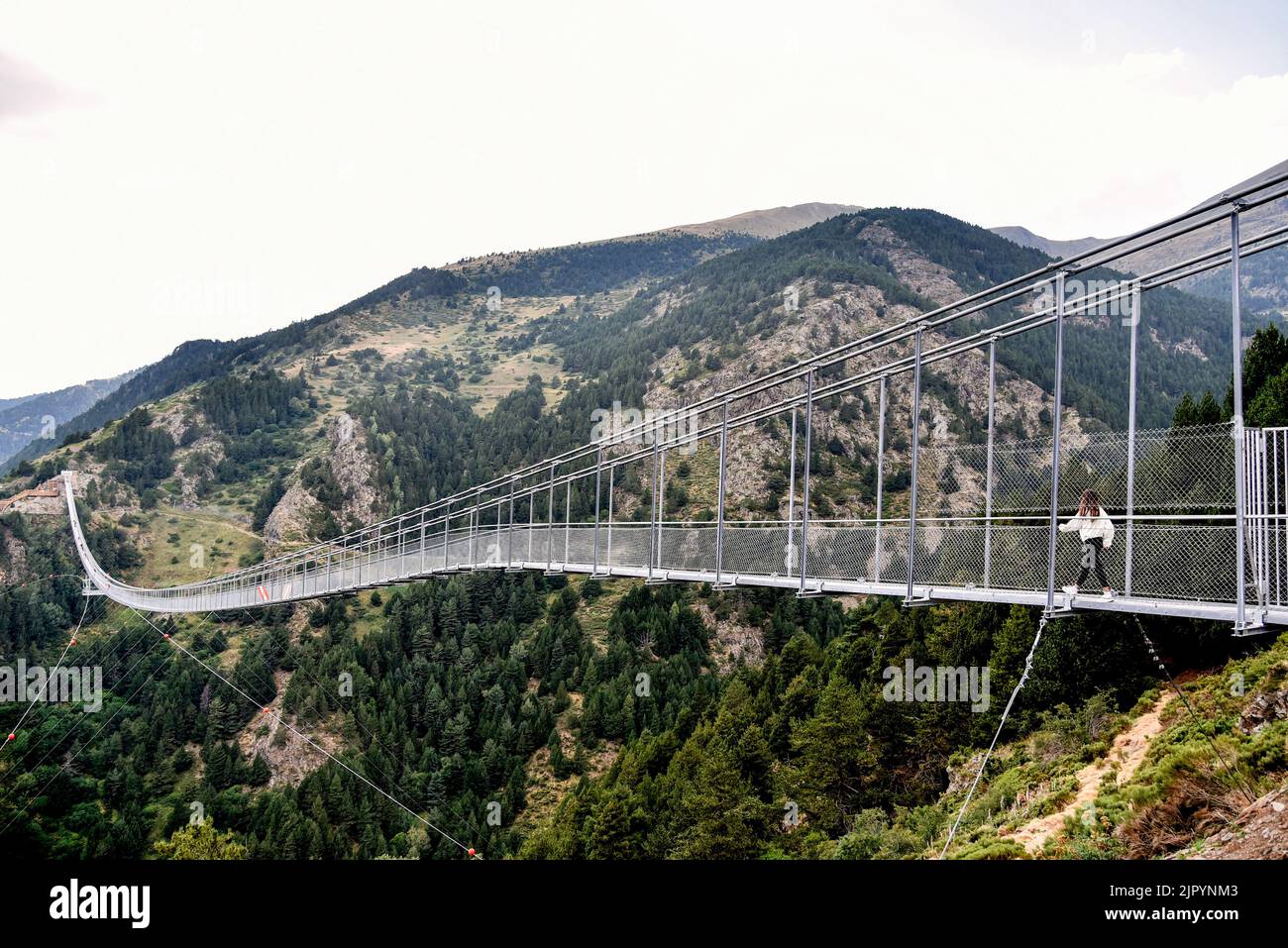 Canillo, Andorra. 17th Aug, 2022. General view of the Tibetan Bridge of ...