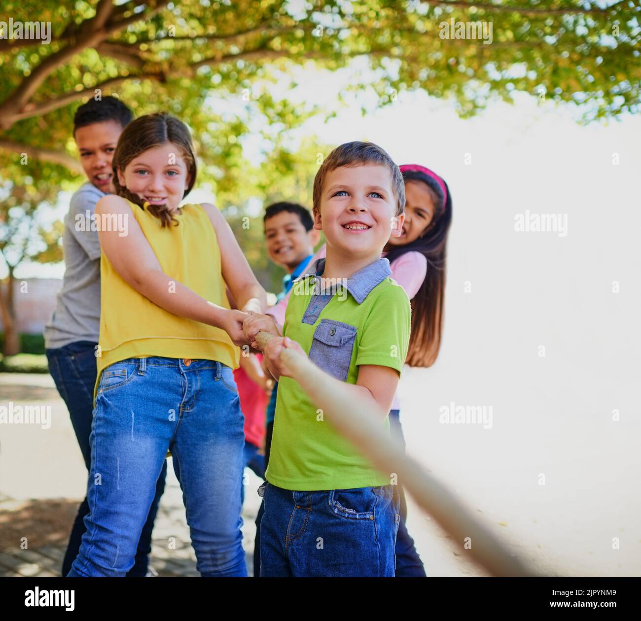 We may be small but we are strong. a diverse group of children playing ...