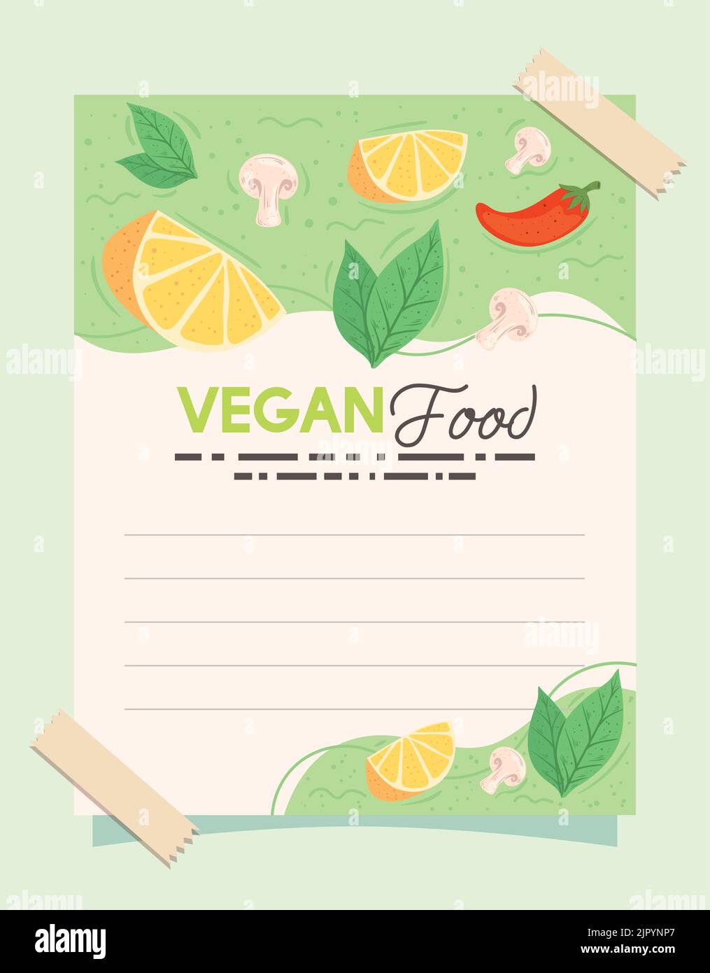 vegan food menu card Stock Vector Image & Art - Alamy