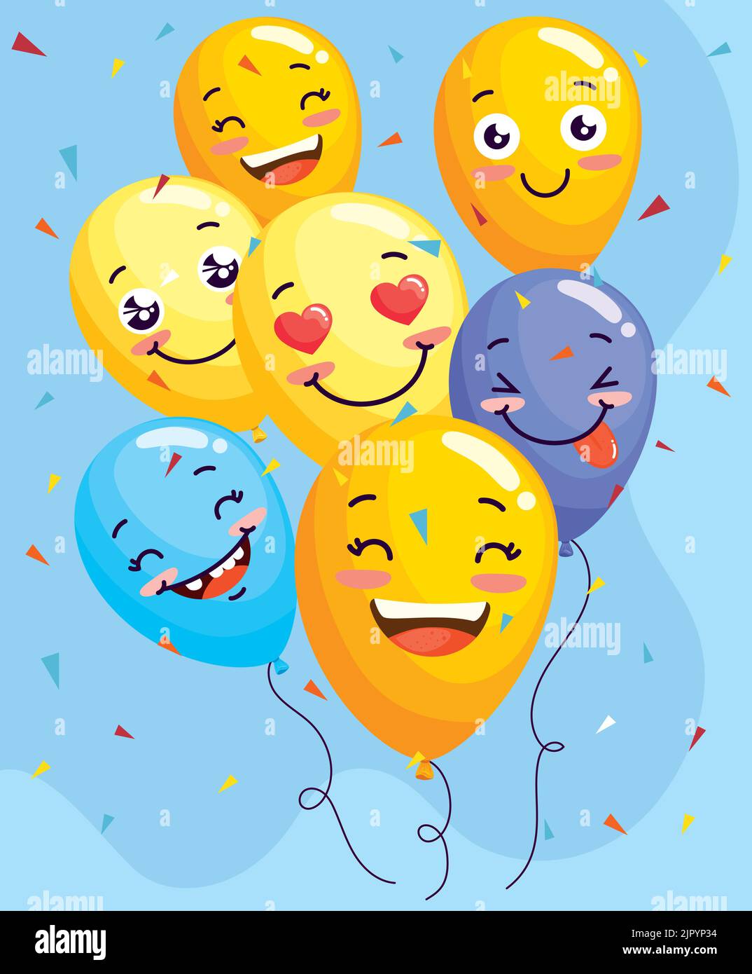 balloons helium emojis Stock Vector Image & Art - Alamy