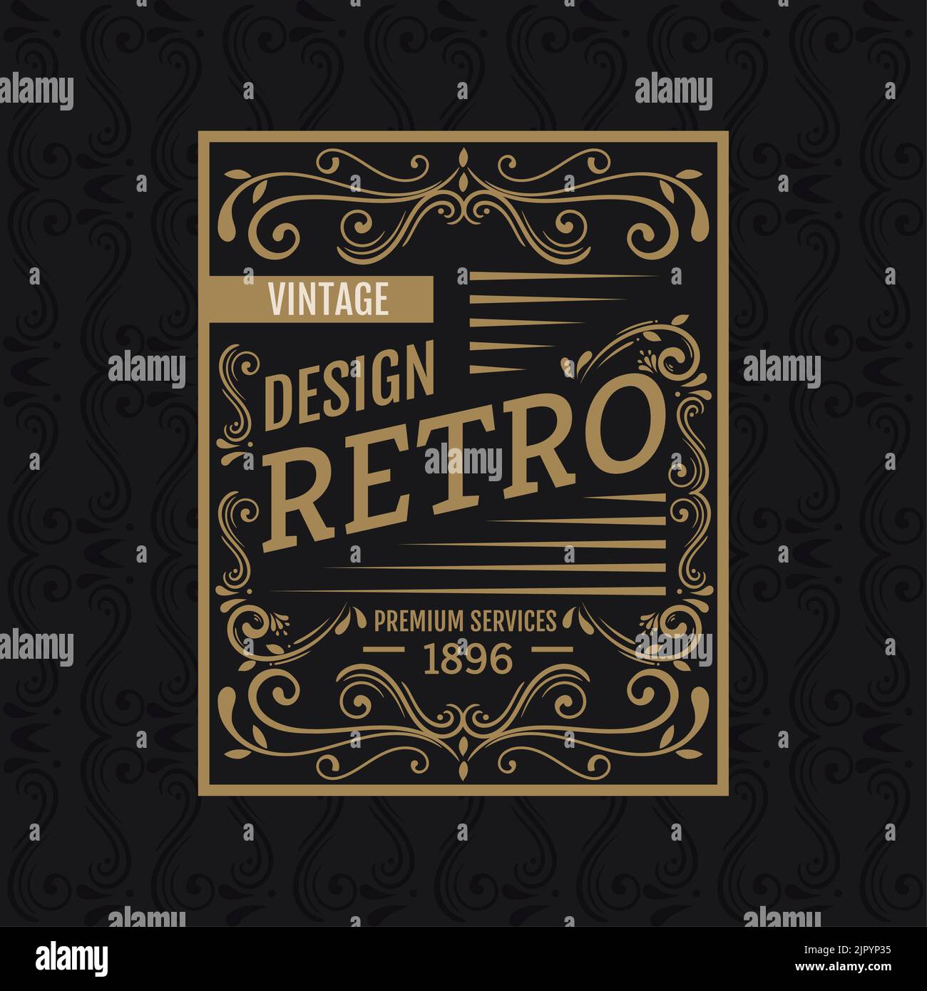 retro design vintage label Stock Vector Image & Art - Alamy