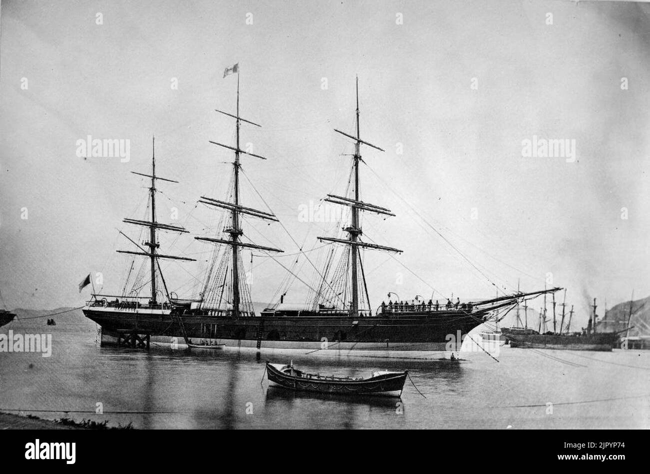 Timaru (ship, 1874) - natlib.nz 492507 Stock Photo - Alamy