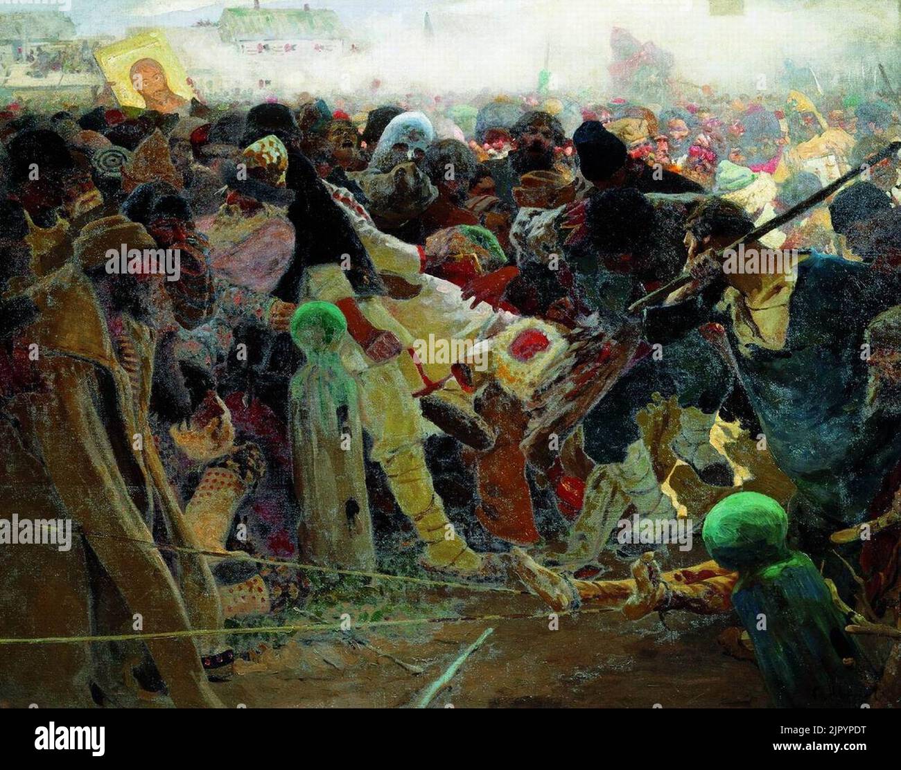 Time of troubles by S.V.Ivanov (1897 Stock Photo - Alamy