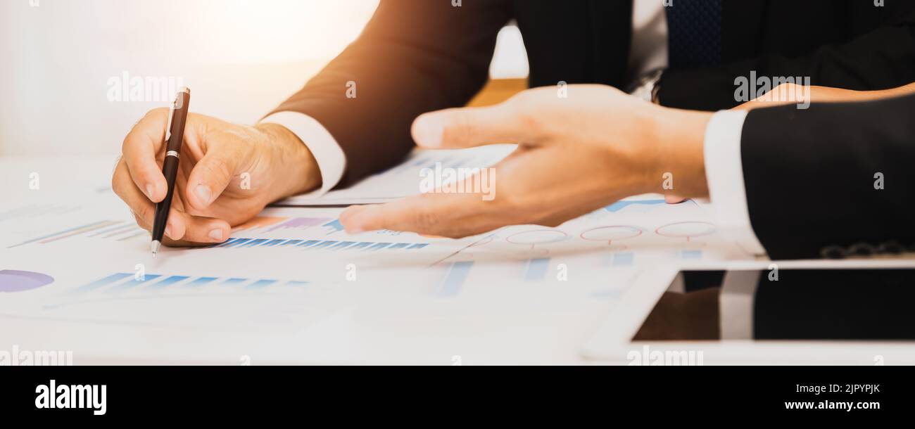 Successful connection concept, legal and businessman advisor, two ...