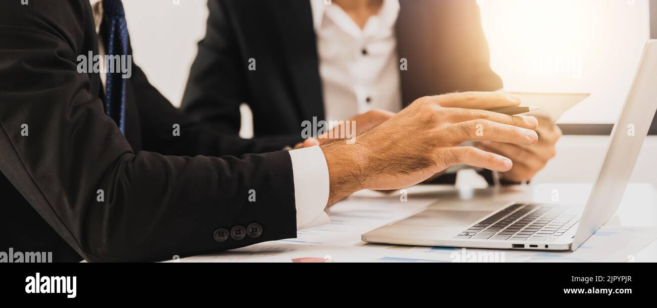 Successful connection concept, legal and businessman advisor, two ...