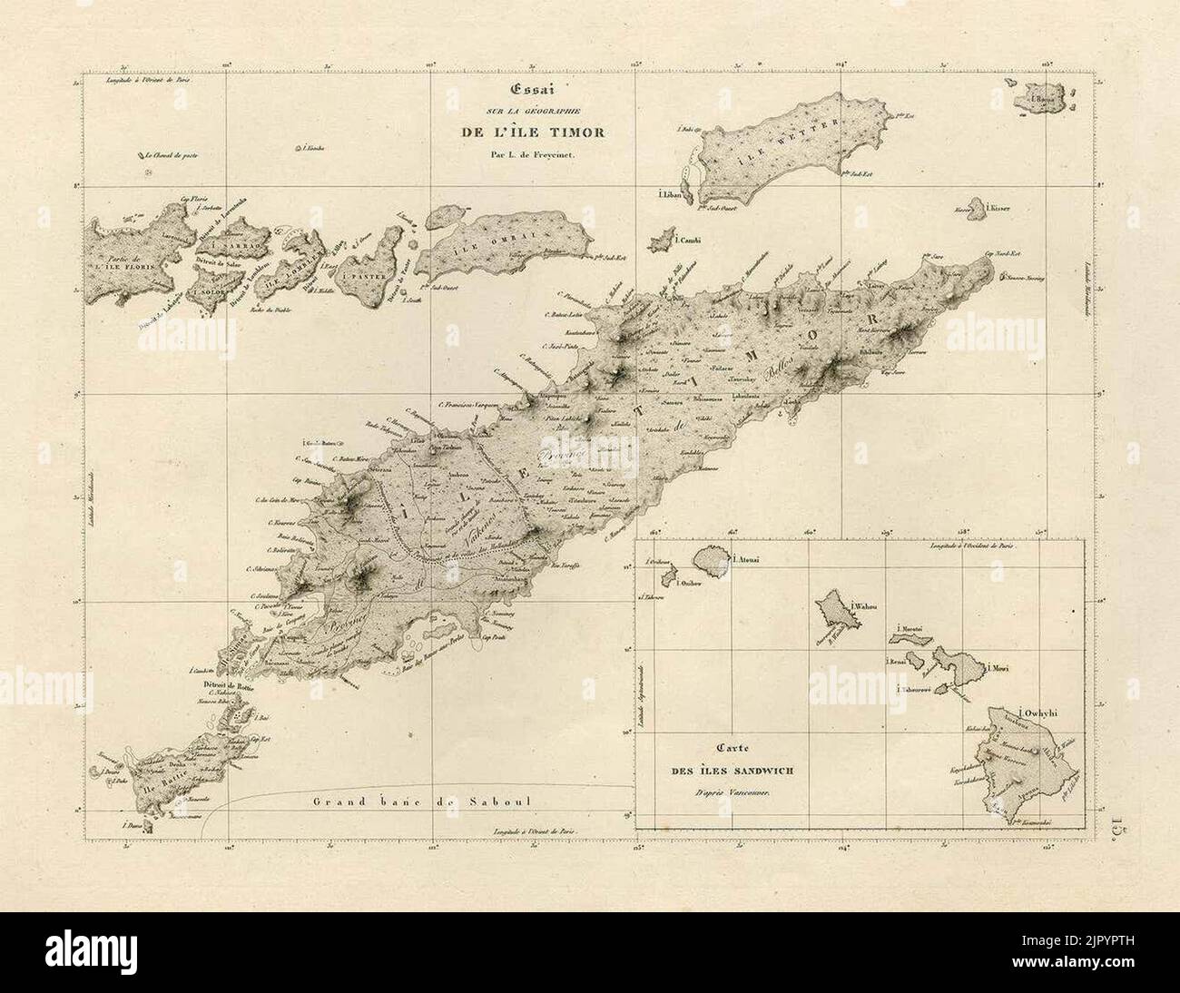 Timor map hi-res stock photography and images - Alamy