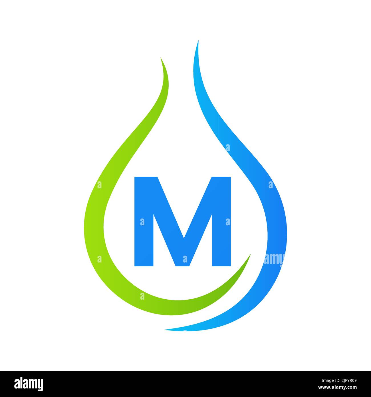 M Water Logo Water Letter M Cut Out Stock Images & Pictures Alamy