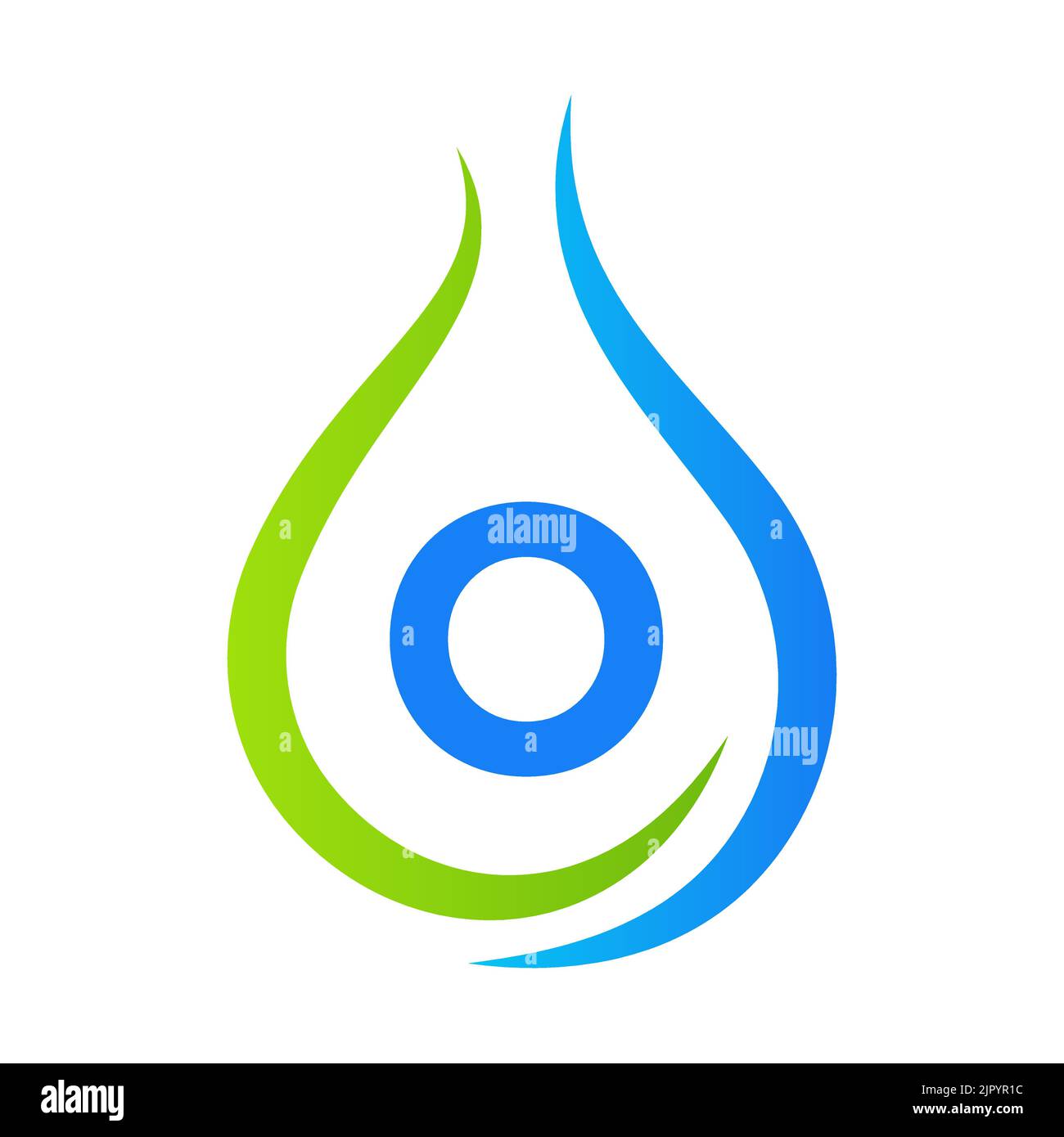 Letter O Drop Water Logo Design Vector Template. Minimal Water Logo ...