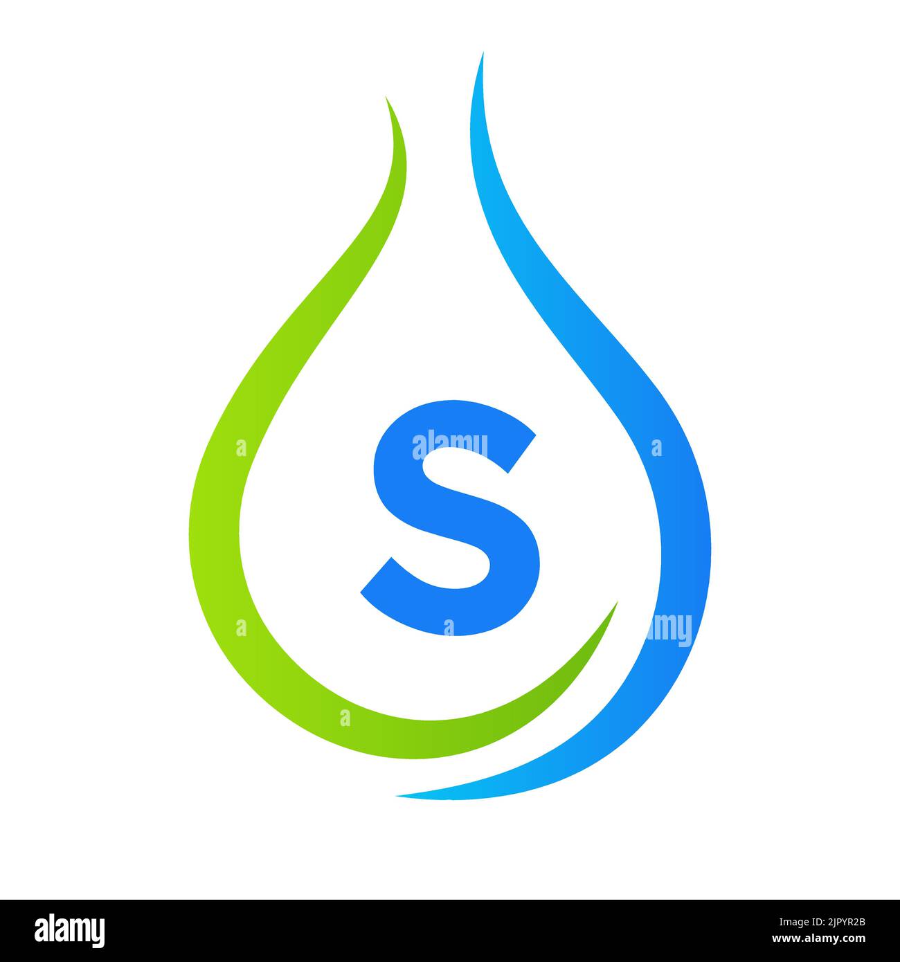 Letter S Drop Water Logo Design Vector Template. Minimal Water Logo ...