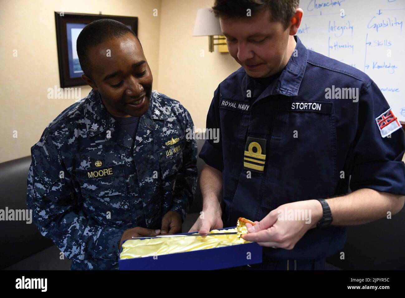 Timothy Moore and George Storton 170129-N-KP948-040 Stock Photo - Alamy