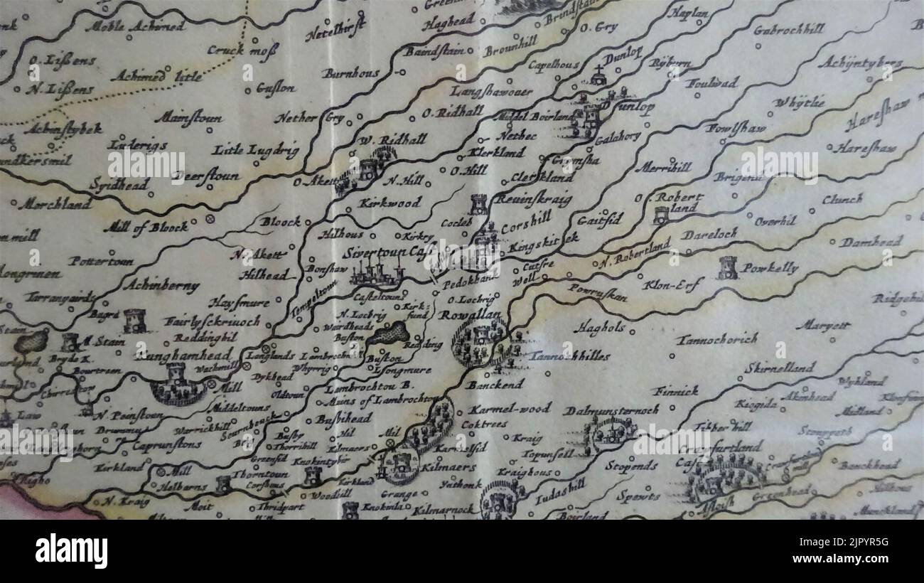 Stewarton map hi-res stock photography and images - Alamy