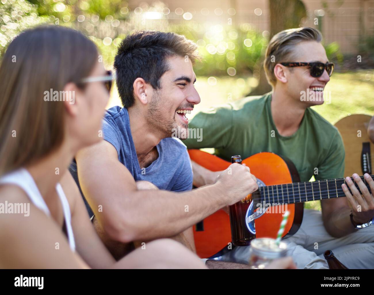 Good friends, good vibes. a young group of friends enjoying a few ...