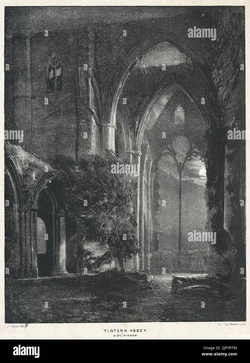 Tintern Abbey. East Window Stock Photo - Alamy