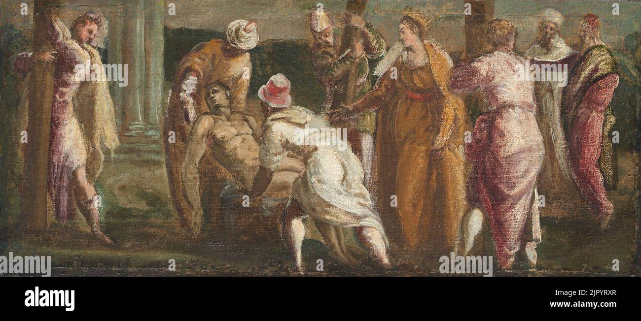 Tintoretto - Saint Helen Testing the True Cross Stock Photo - Alamy