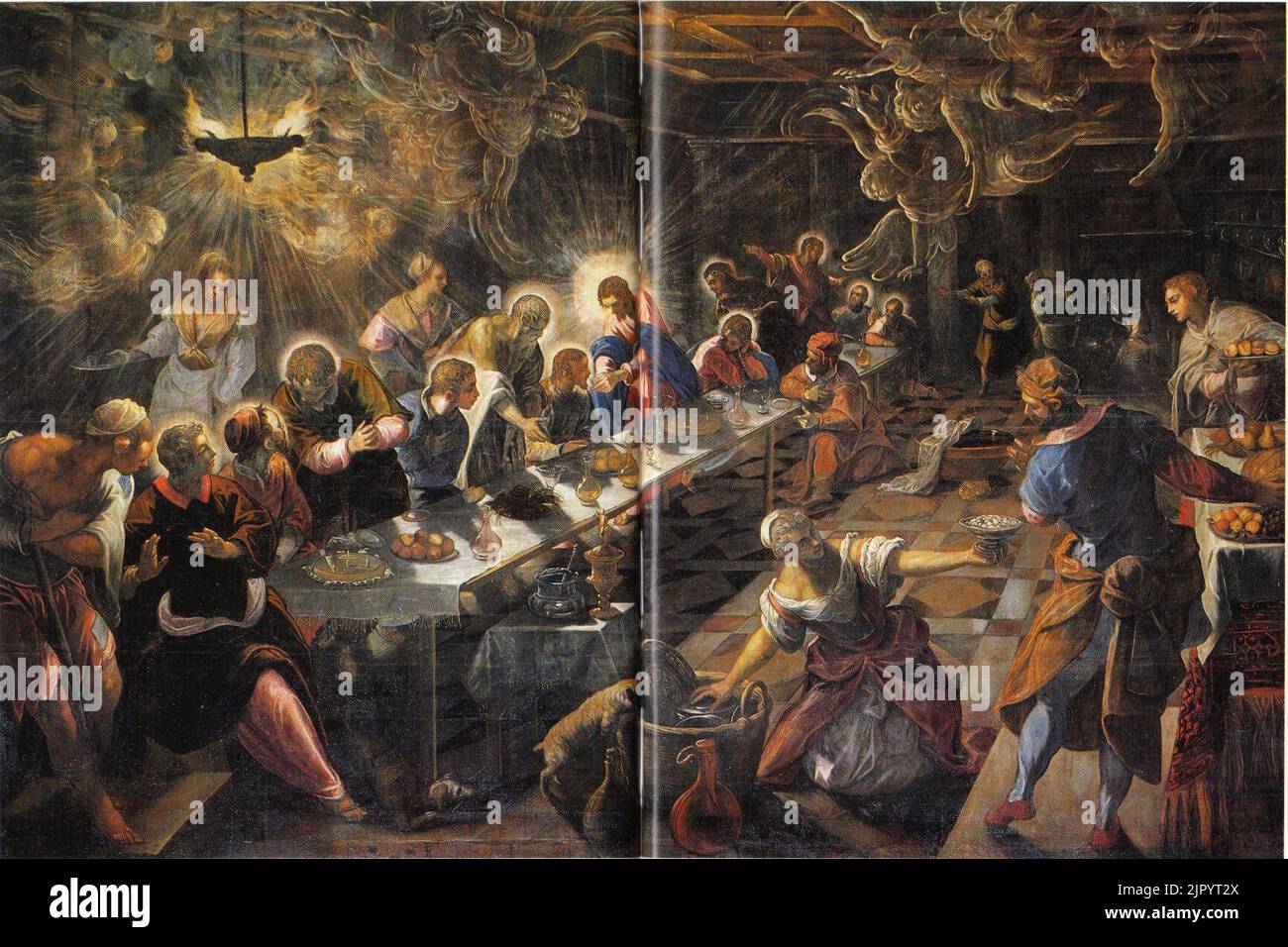 Tintoretto, Jacopo - Ultima cena - San Giorgio Maggiore Stock Photo - Alamy