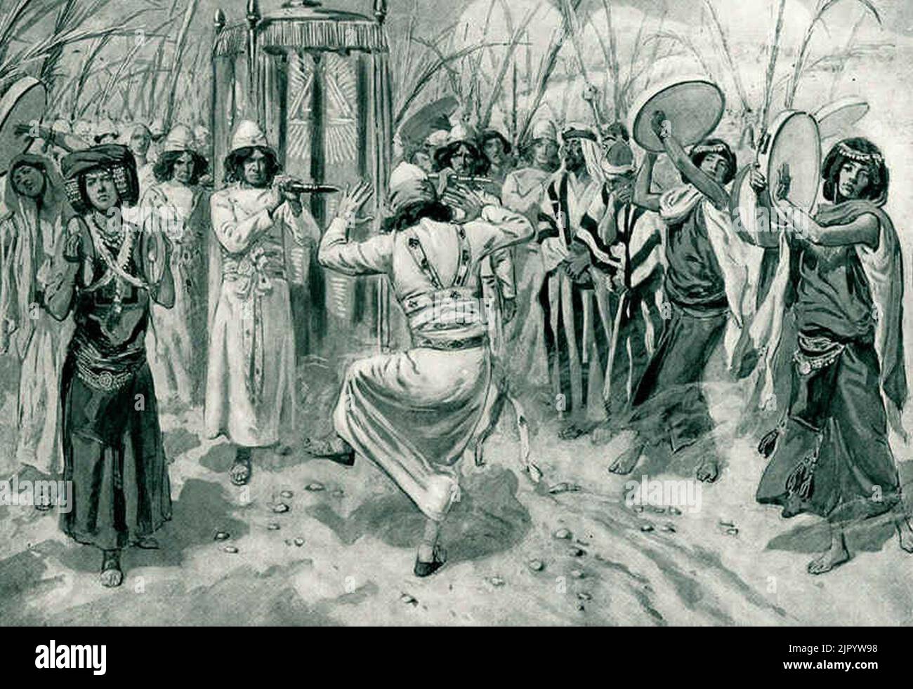 David danced before the lord with all his might hi-res stock ...