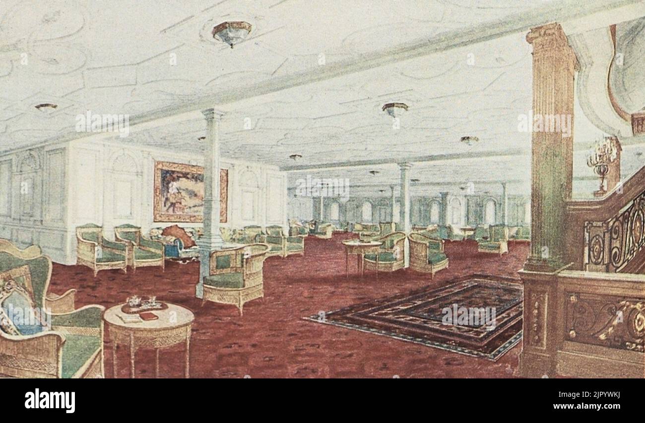 Reception room titanic hi-res stock photography and images - Alamy