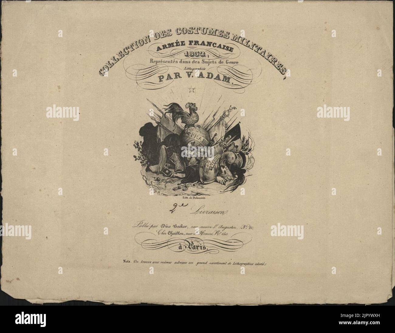 Titelblad Collection des Costumes Militaires, Armée Francaise, objectnr ...