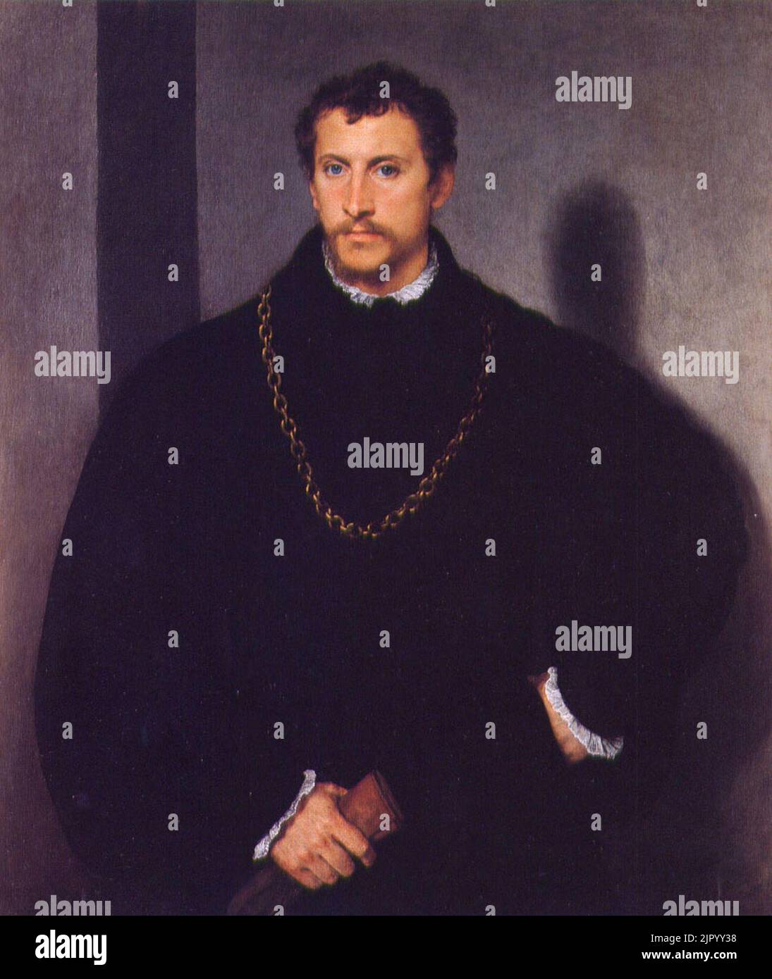 Titian - The Young Englishman Stock Photo - Alamy