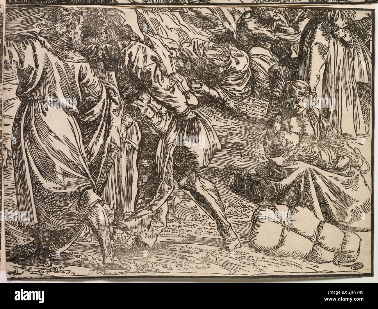 Titian (Italian, c. 1488-1576) - The Submersion of Pharaoh's Army in ...