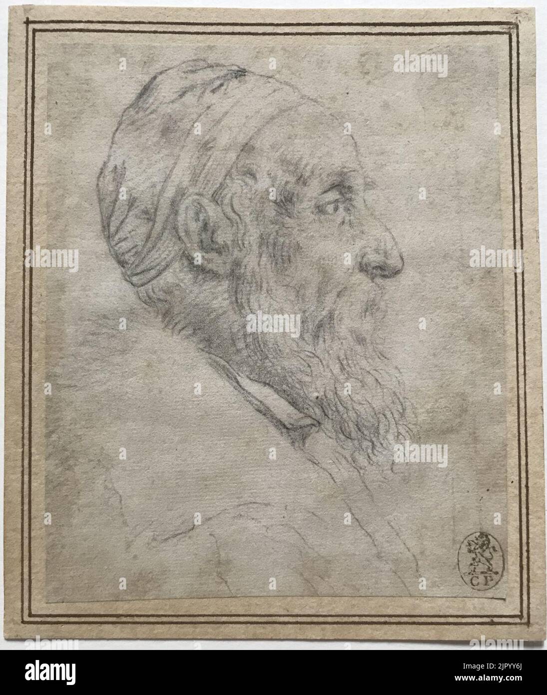 Titian Self Portrait (Drawing Stock Photo - Alamy