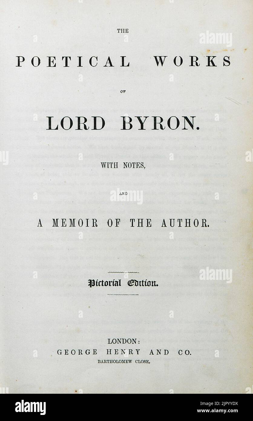 Lord title page hi-res stock photography and images - Alamy