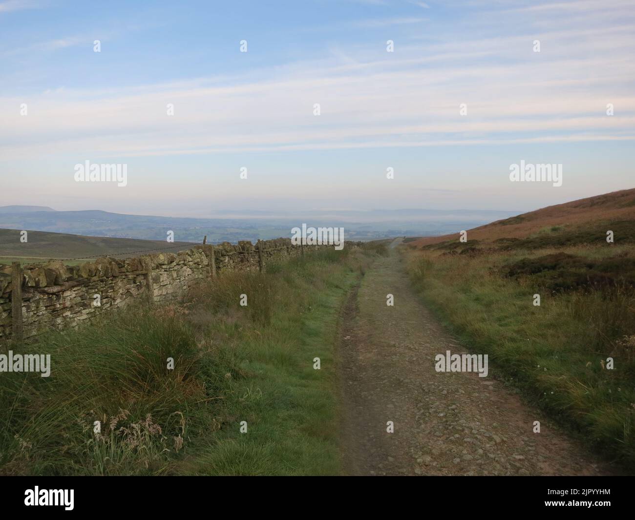 The Pennine Way National Trail Long-distance hiking trail. England. UK ...