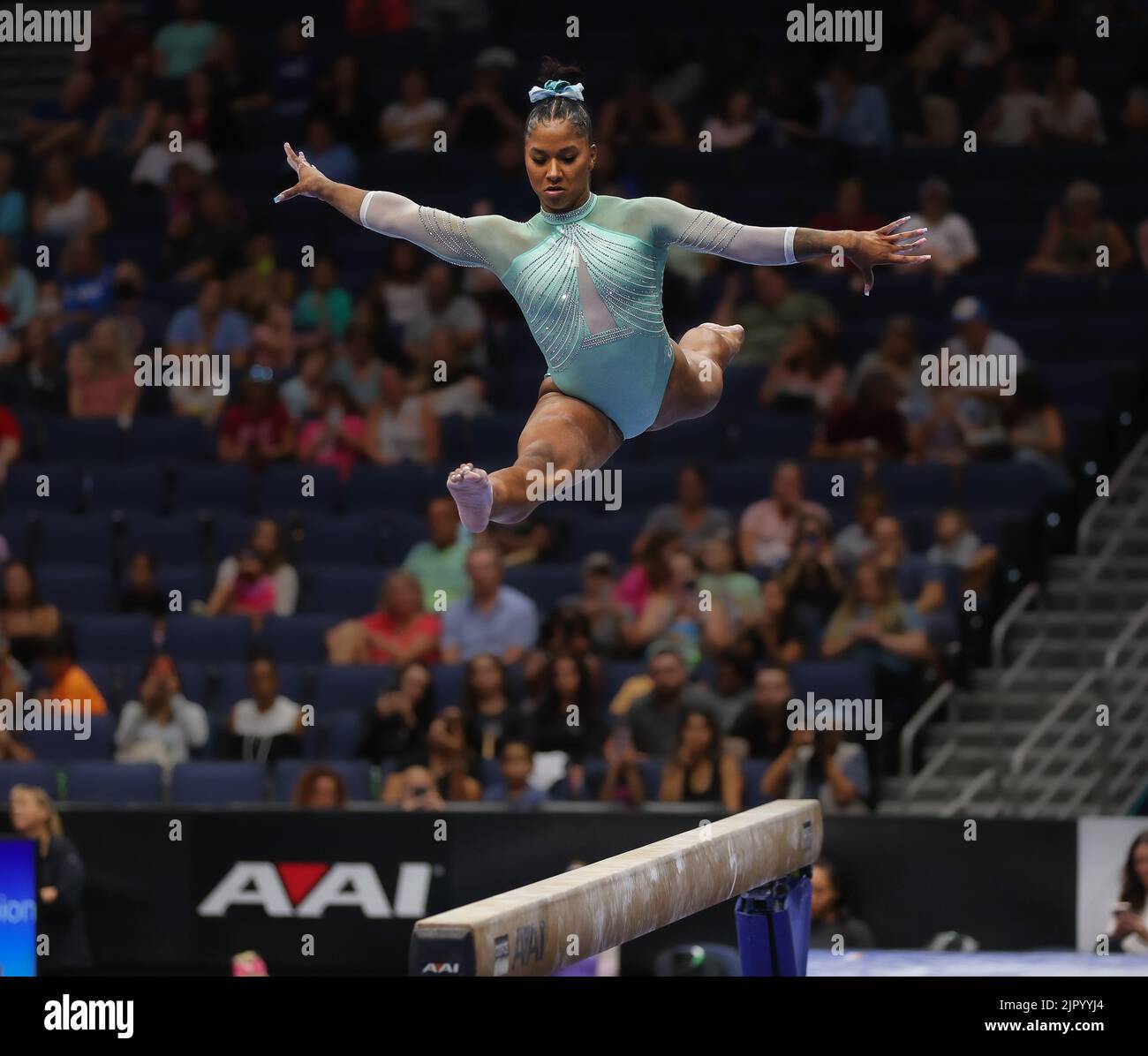 August 19, 2022: during the 2022 U.S. Gymnastics Championships at ...