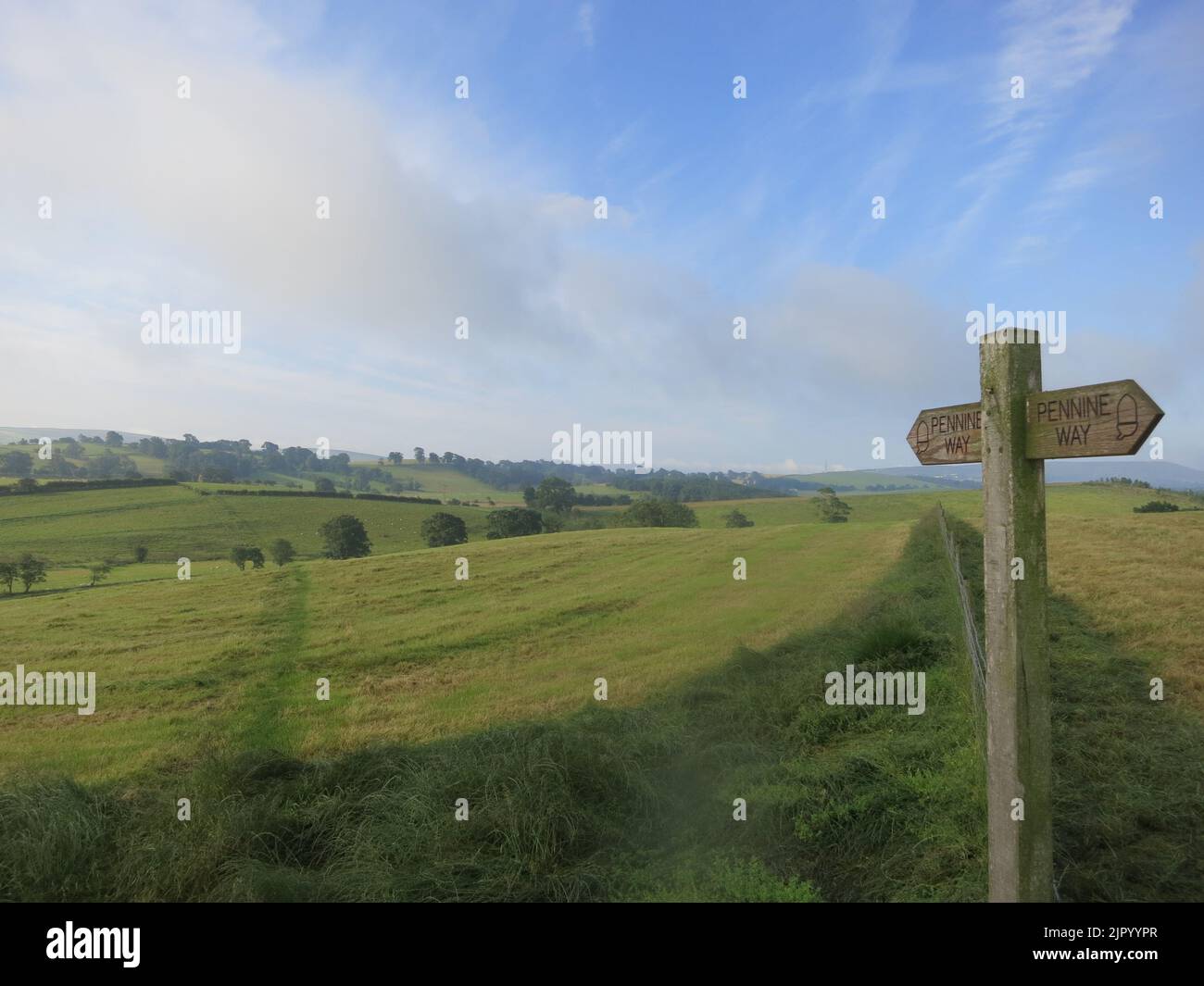 The Pennine Way National Trail Long-distance hiking trail. England. UK ...
