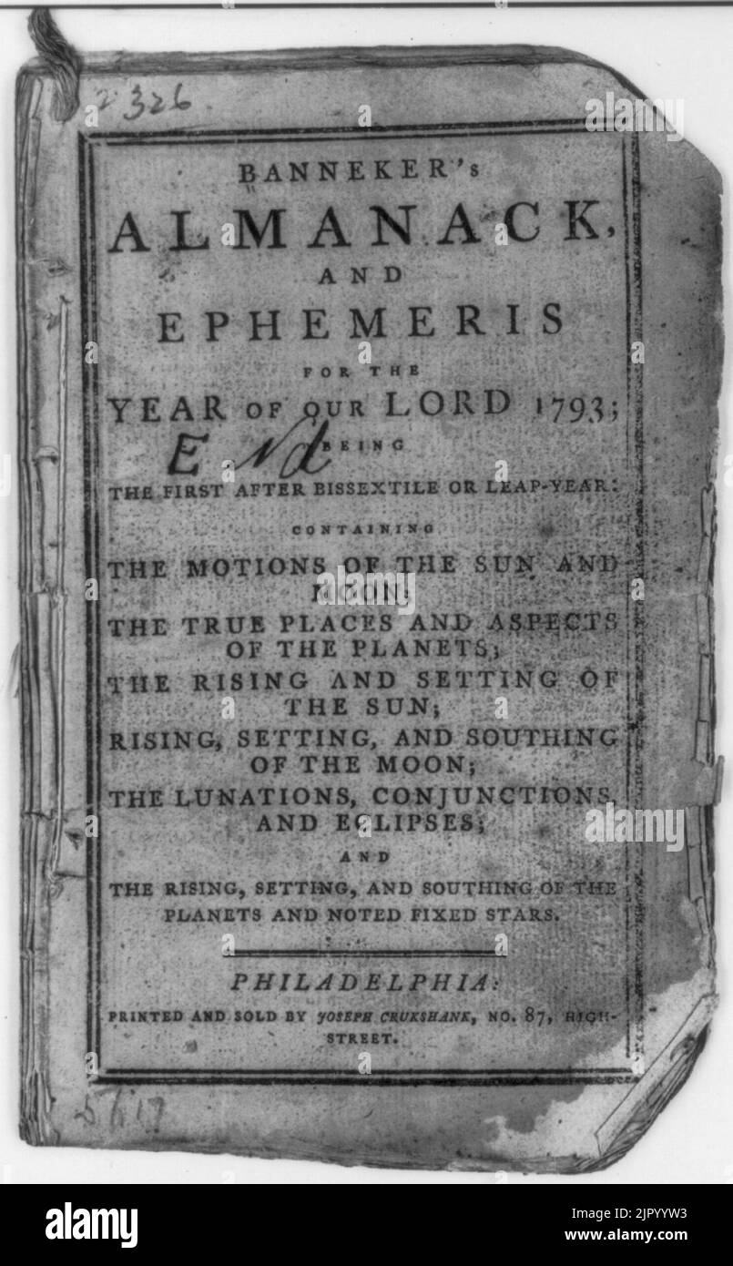 Almanack title page hi-res stock photography and images - Alamy