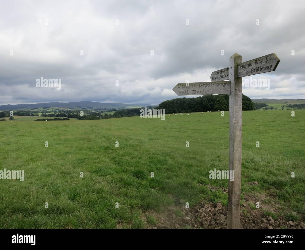 The Pennine Way National Trail Long-distance hiking trail. England. UK ...