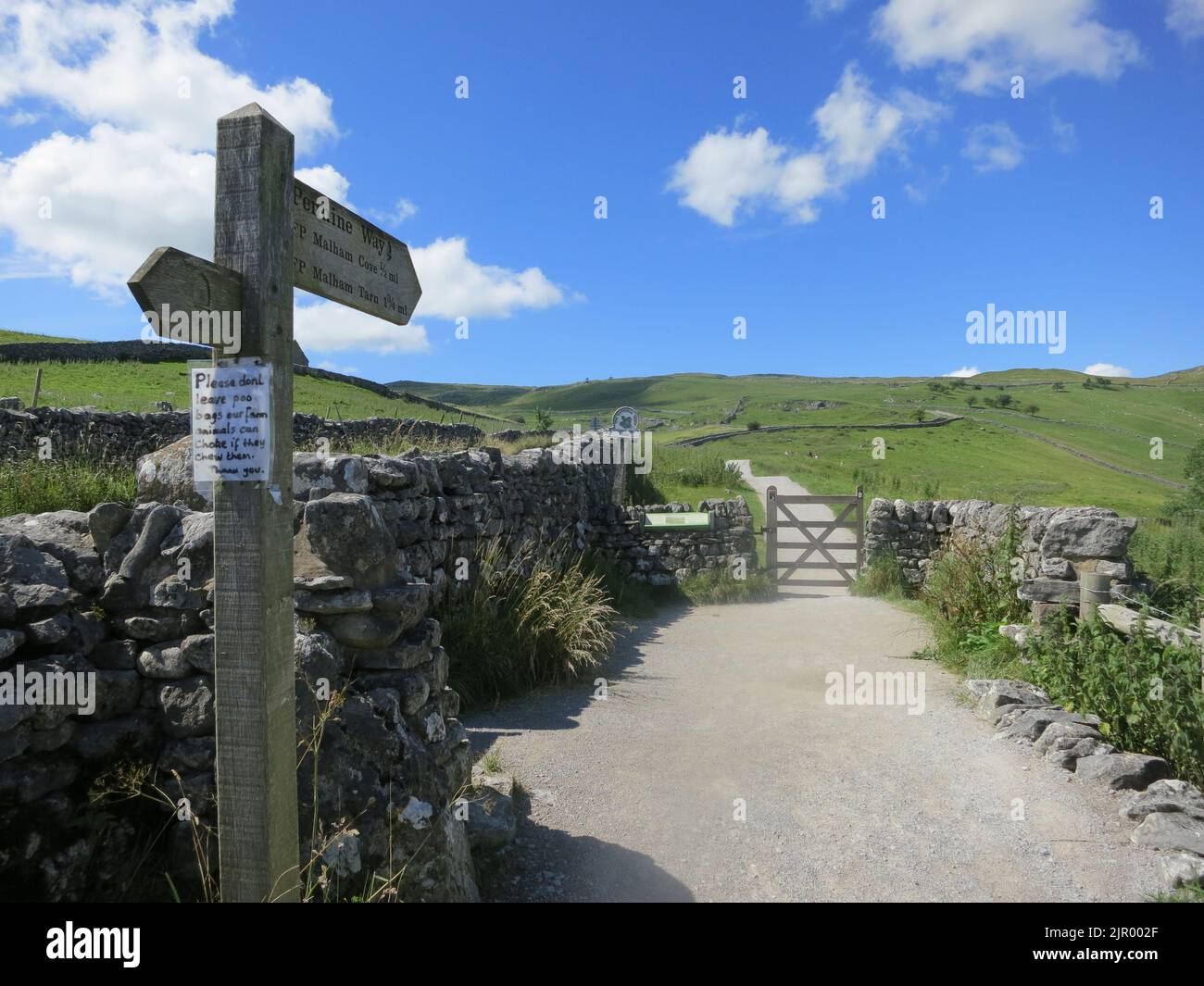 The Pennine Way National Trail Long-distance hiking trail. England. UK ...