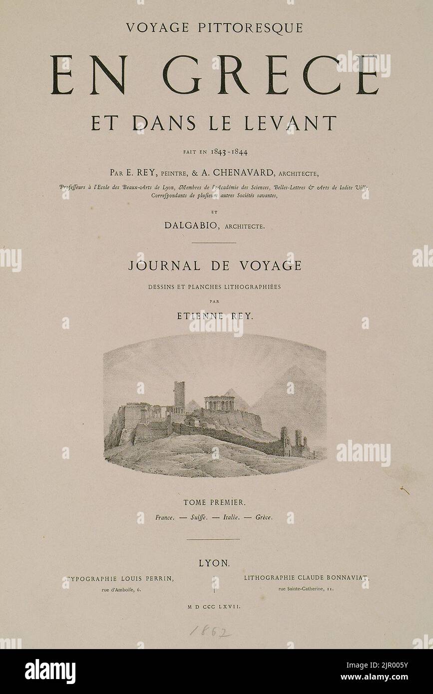 Title page of the first volume Composition- The Acropolis of Athens ...