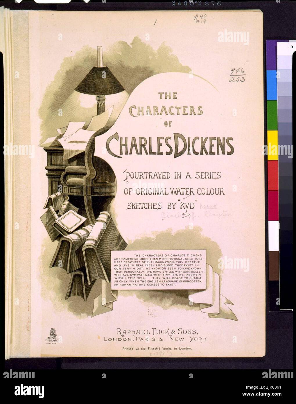 Title page of ''The Characters of Charles Dickens pourtrayed in a ...